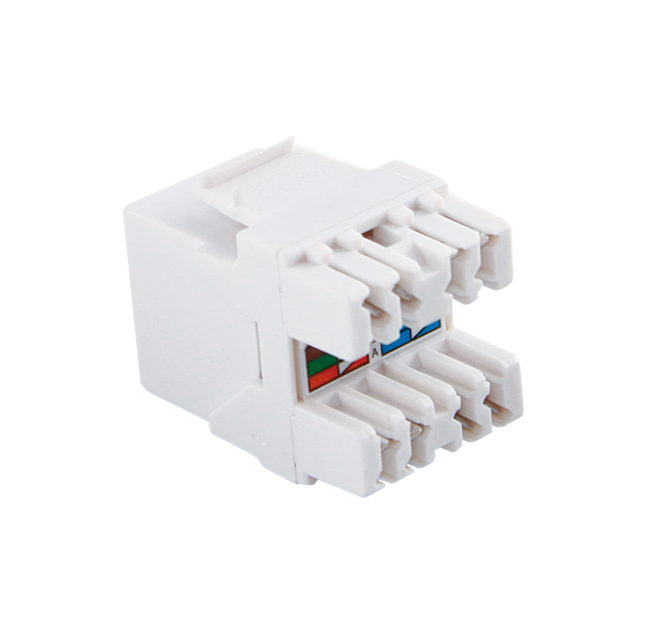 Presa CCS Cat.6 RJ45 non schermata UTP tipo 110 – 568A/B colore bianco ...